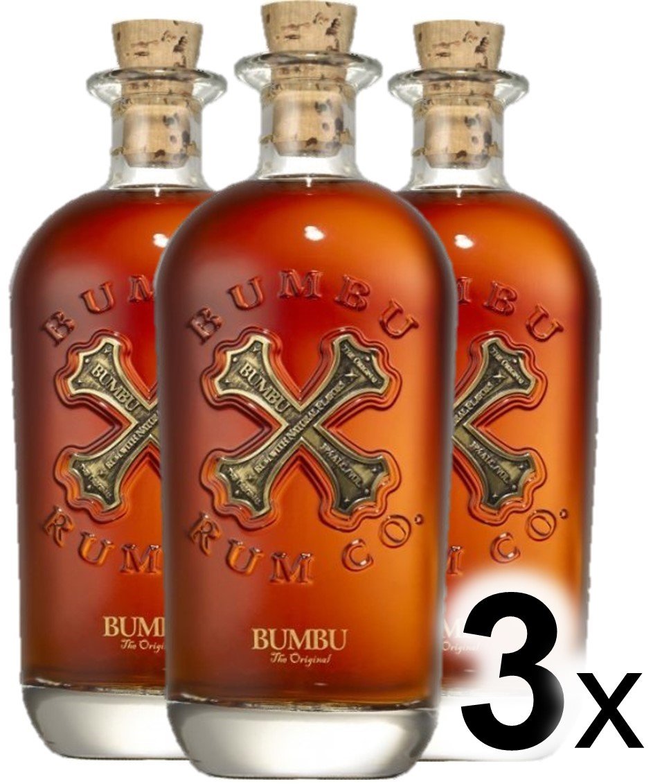 Párty Set 3x Rum Bumbu Originál 40% 0,7L • 1day.sk